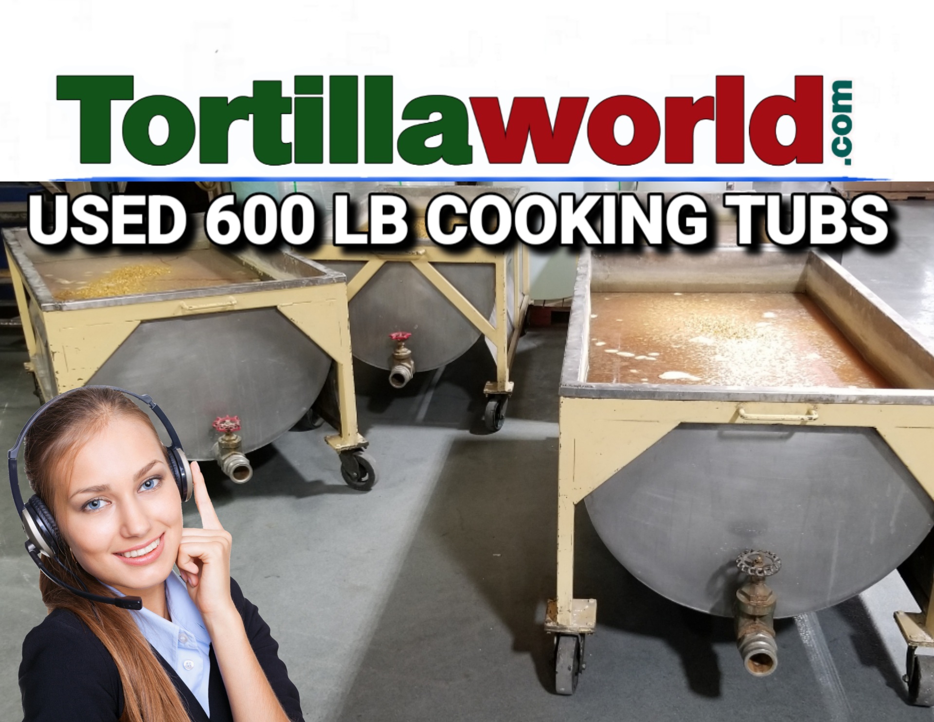 Up to *10 used Superior 600 lb. corn cooking tubs for sale ...